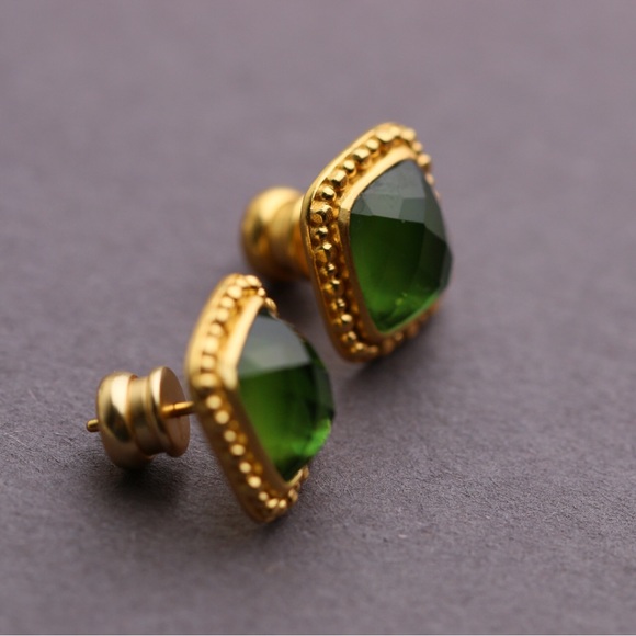 Julie Vos | Jewelry | Julie Vos Marbella Stud In Green | Poshmark
